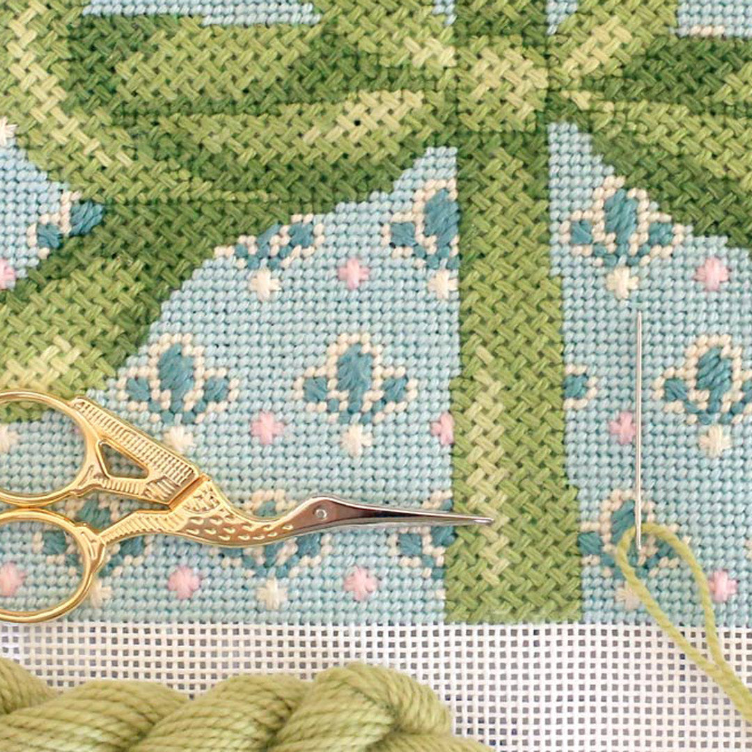 How to Stitch a Tent Stitch and Basketweave - Abigail Cecile