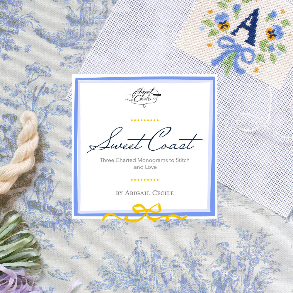 Sweet Coast - Three Charted Monograms E-Pattern - Abigail Cecile